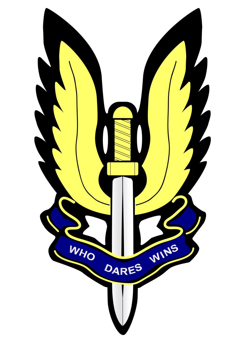 'SAS Badge' Poster, picture, metal print, paint by HomeStead Digital ...