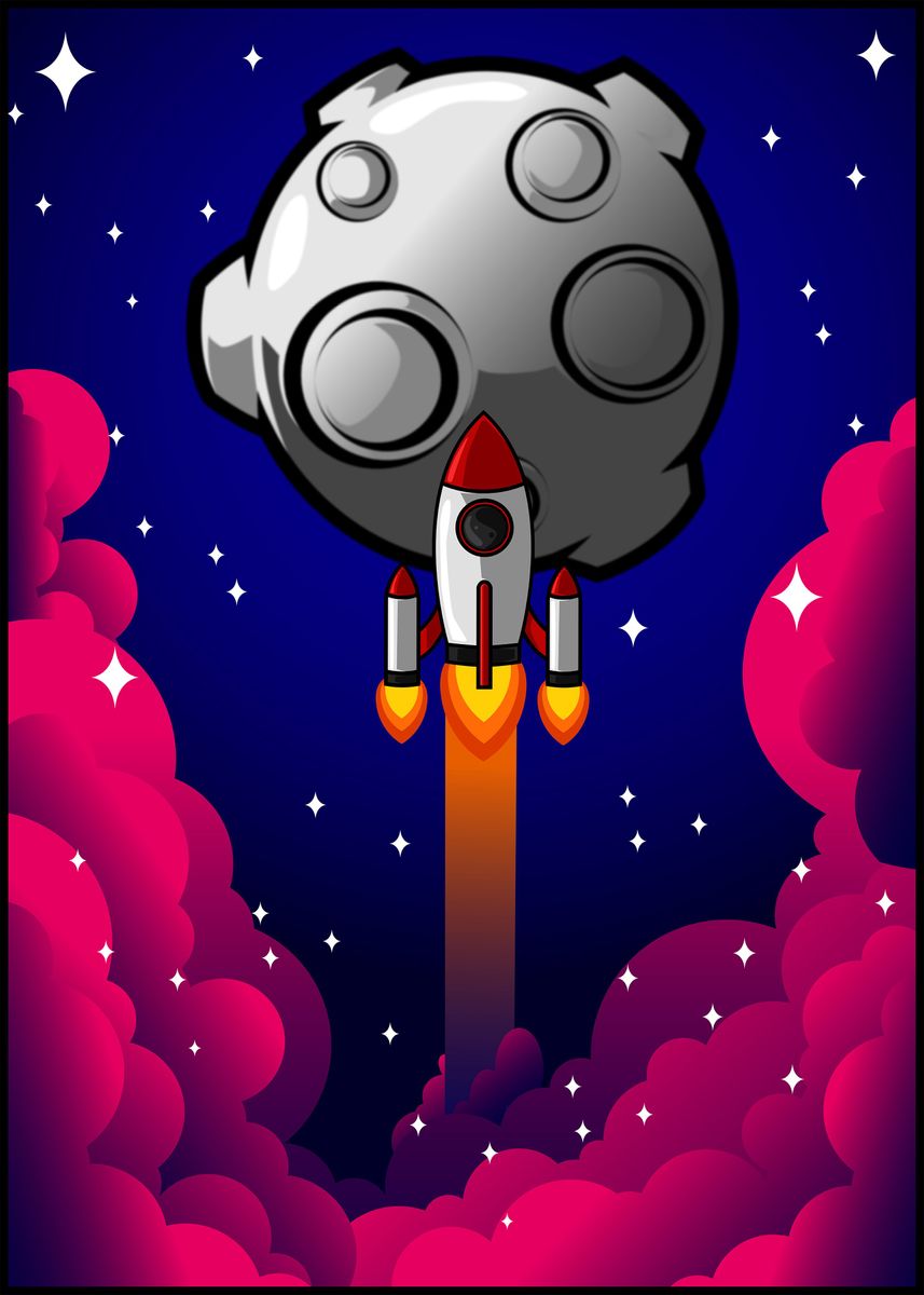 'Rocket Blast Off' Poster by Ganang Prioyudis Tyo Anggoro | Displate