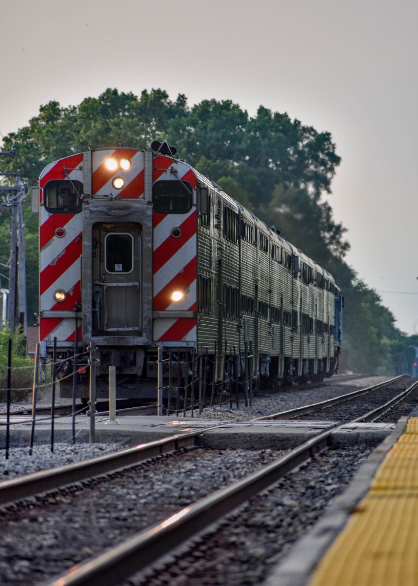 'Train Approach' Poster, picture, metal print, paint by Grant Slovin ...