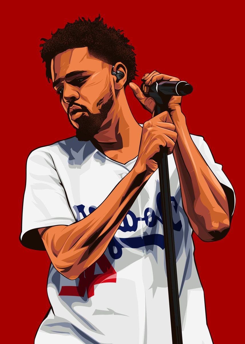'J COLE' Poster by Nins StudioArt | Displate