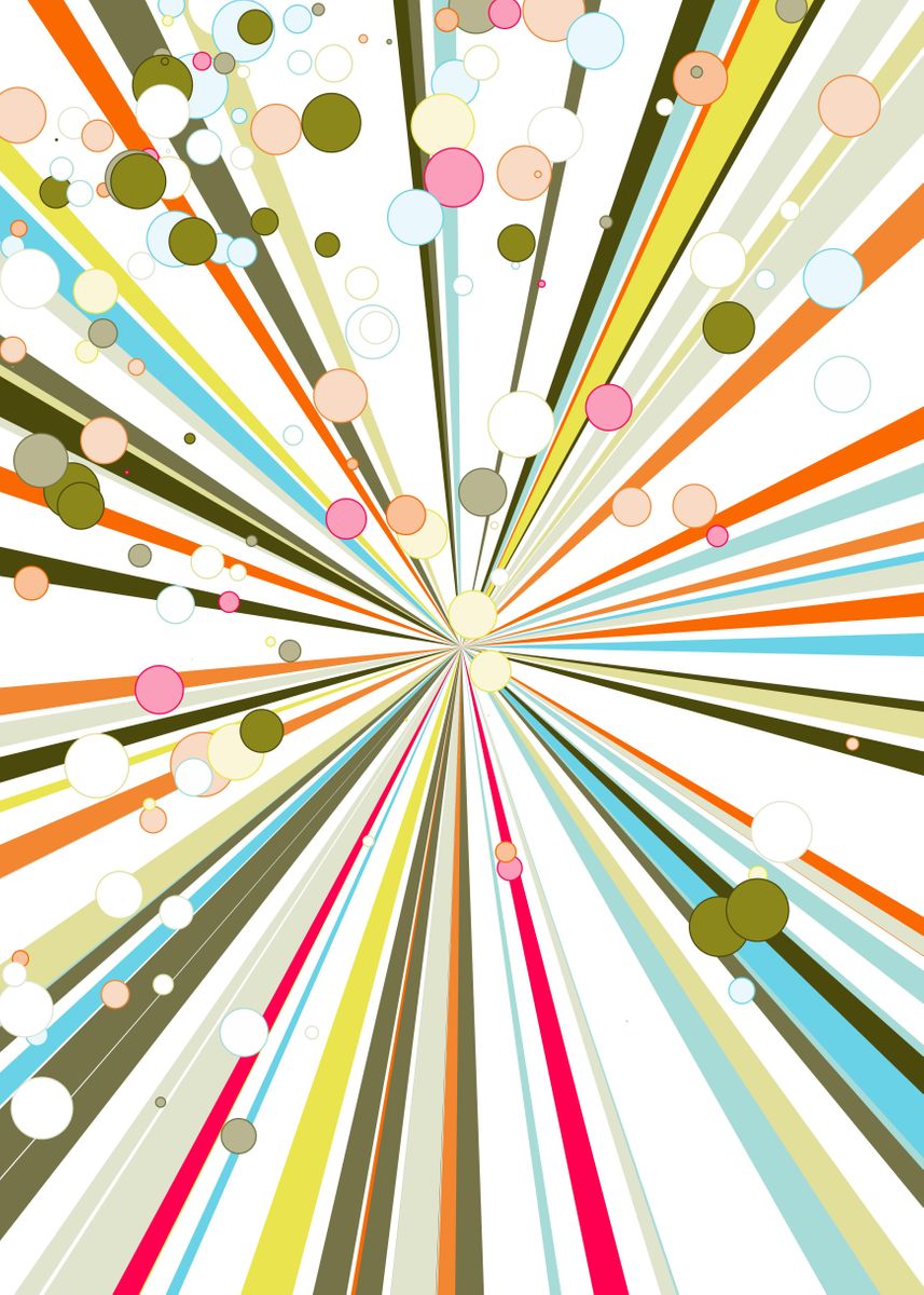 'Universe Colorful Lines ' Poster by Iurii Vlasenko | Displate