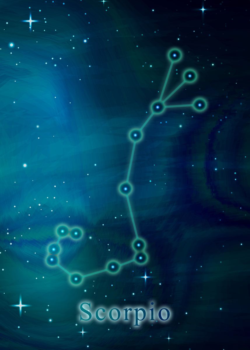 'Scorpio' Poster by Emily Pigou Art | Displate