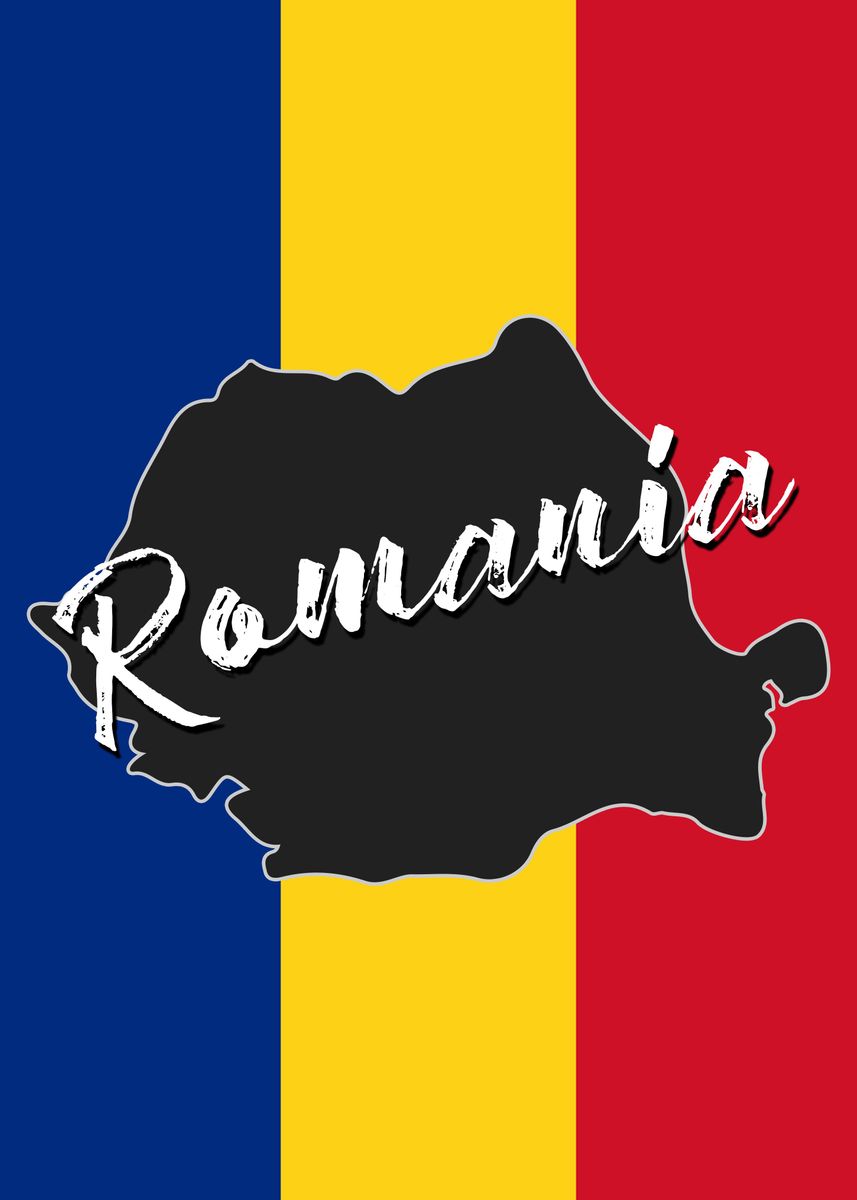 'Romania' Poster by Emily Pigou Art | Displate