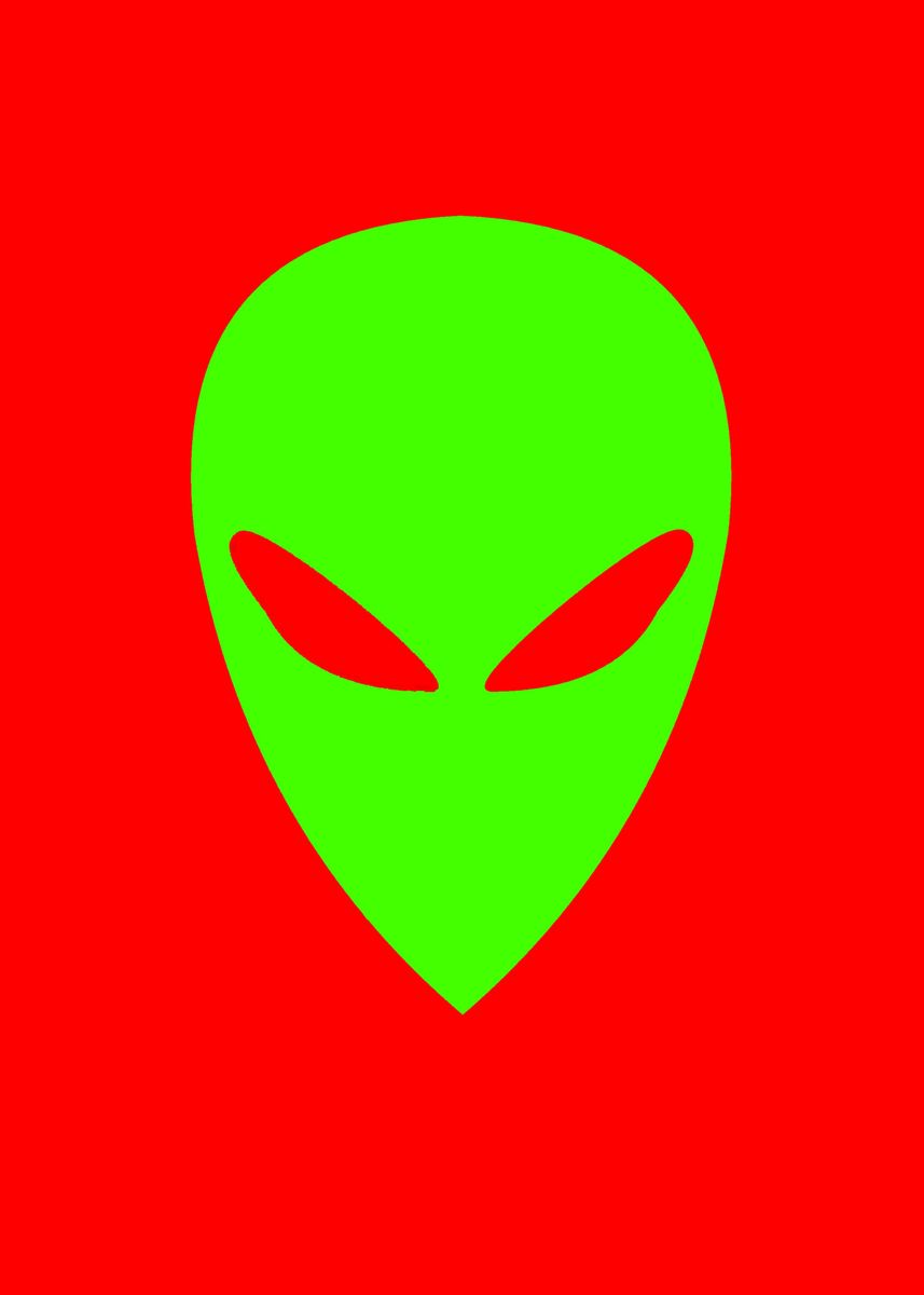 'minimalist alien' Poster by Lindorf Temotio | Displate