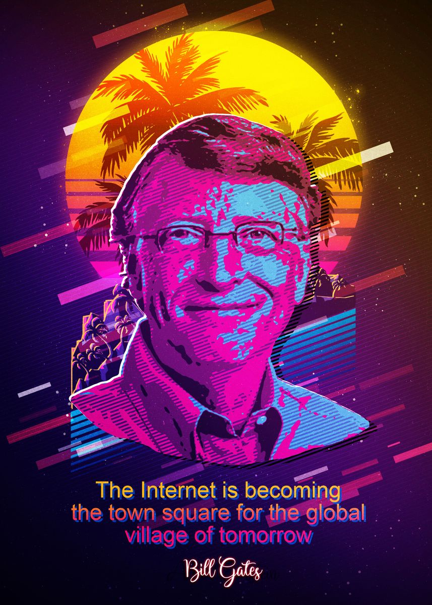 'Bill Gates' Poster by The Poster | Displate