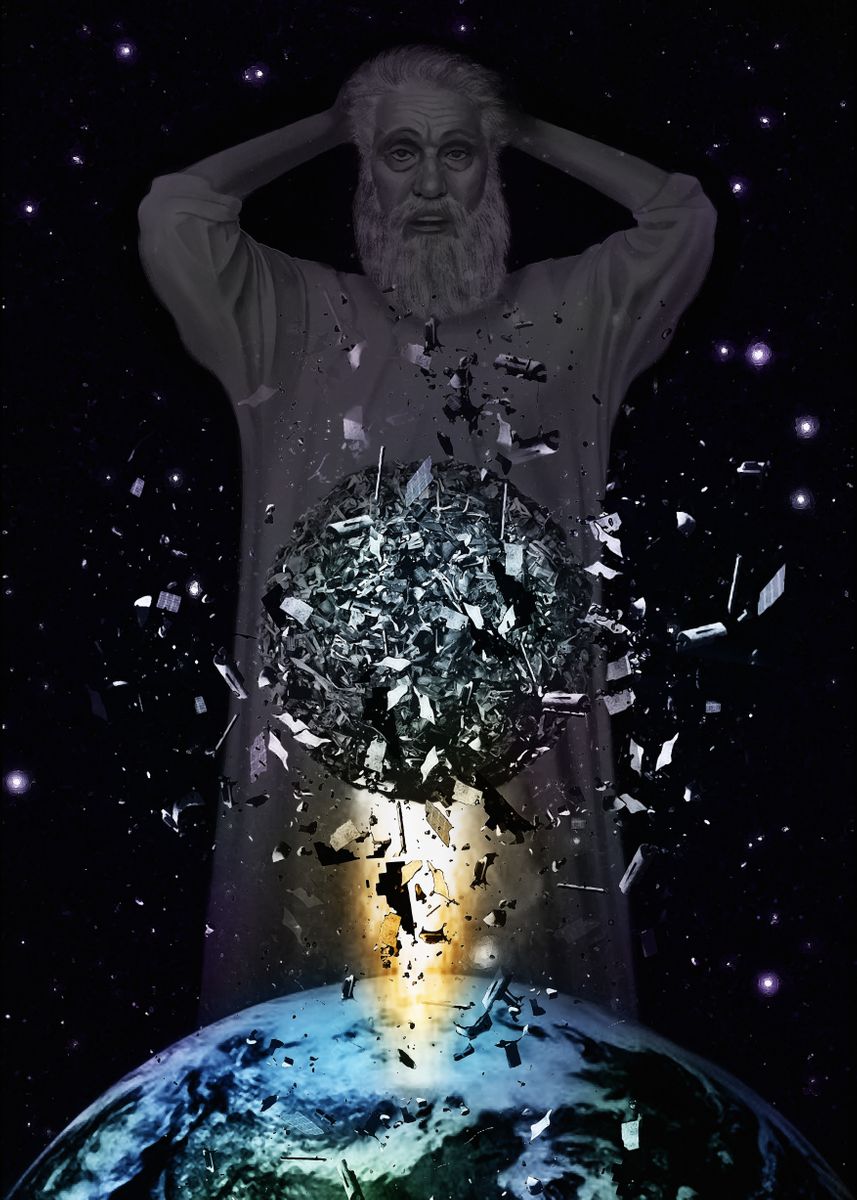 'Throw Garbage Into Space' Poster, picture, metal print, paint by Kozik ...