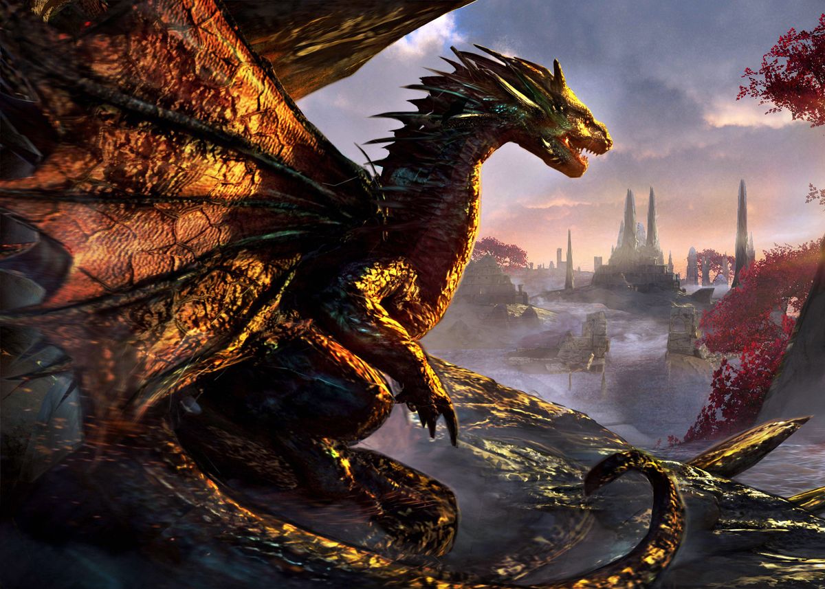 'Earth Drake' Poster by Yann | Displate