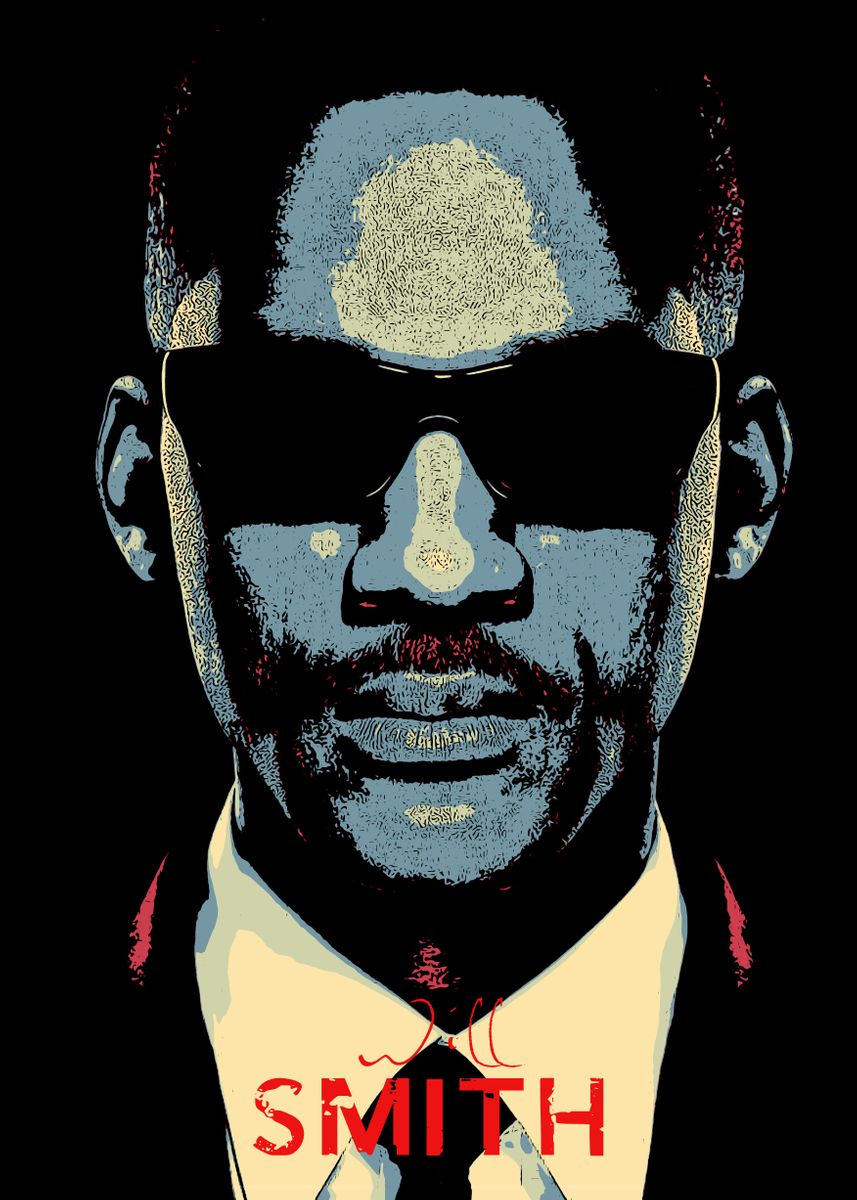 'Will Smith' Poster, picture, metal print, paint by Anxhela Sufa | Displate