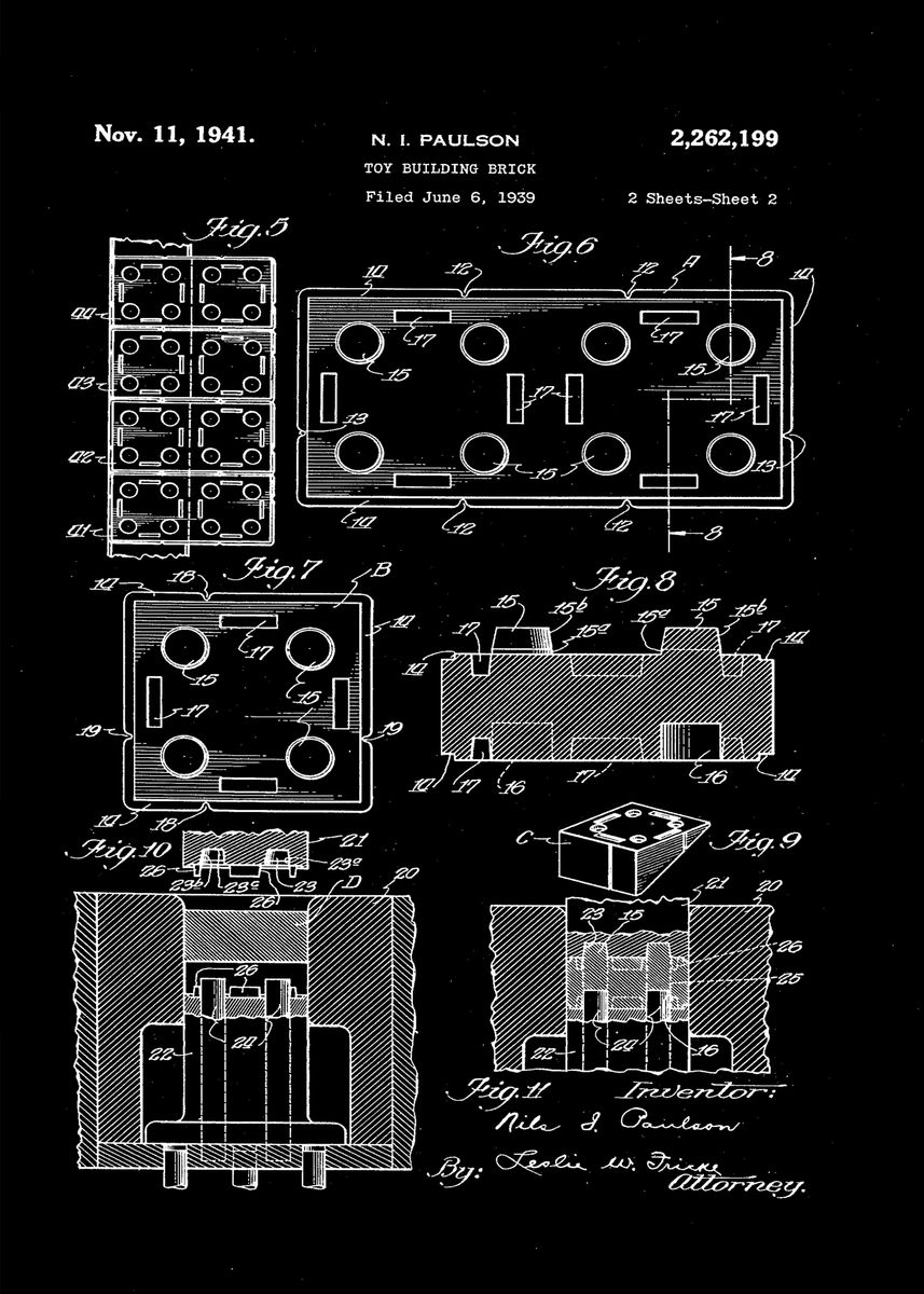 'Toy Bulding Paulson' Poster, picture, metal print, paint by Aida ...
