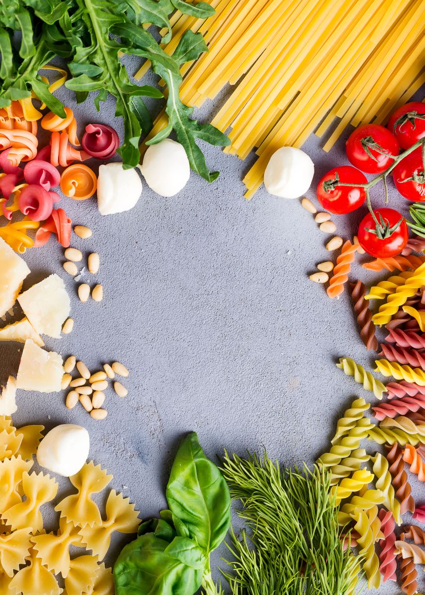 'cooking pasta' Poster, picture, metal print, paint by Yuliia ...