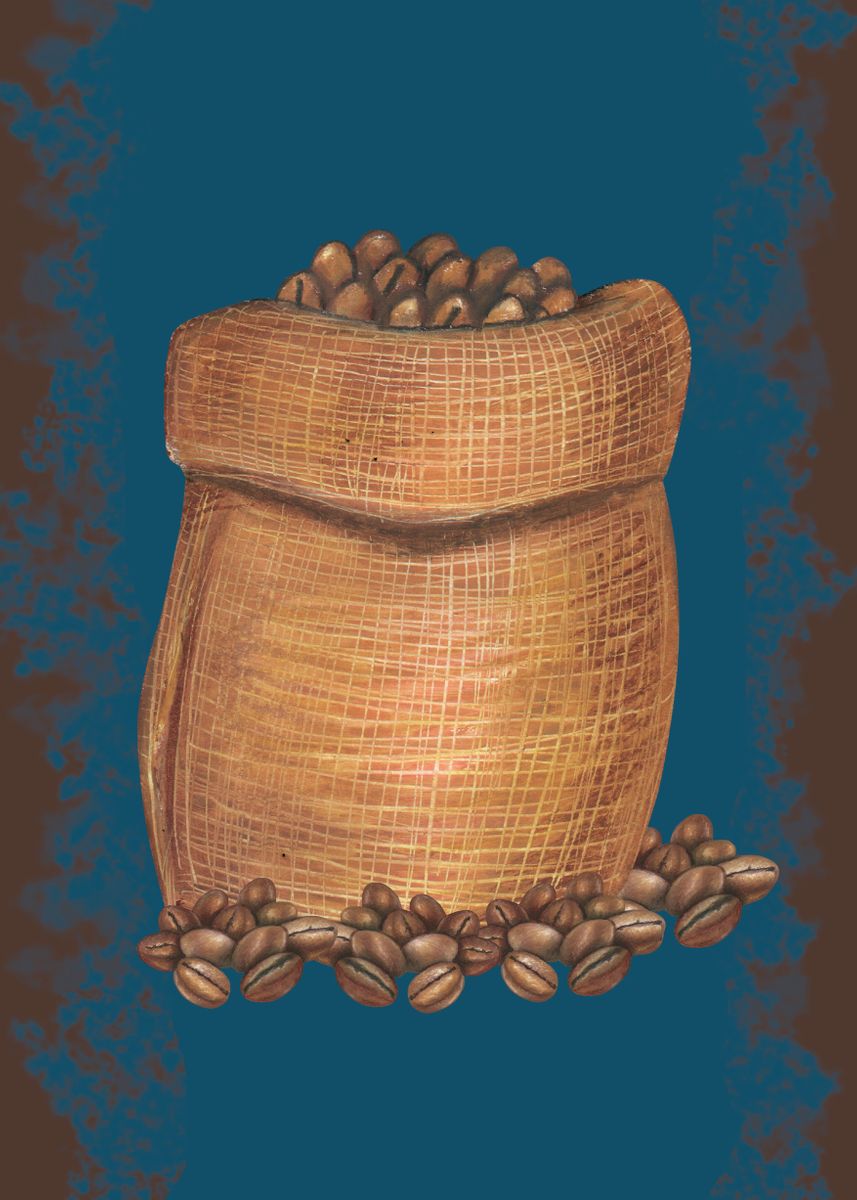 'Coffee Sack' Poster, picture, metal print, paint by Tri Harianto ...