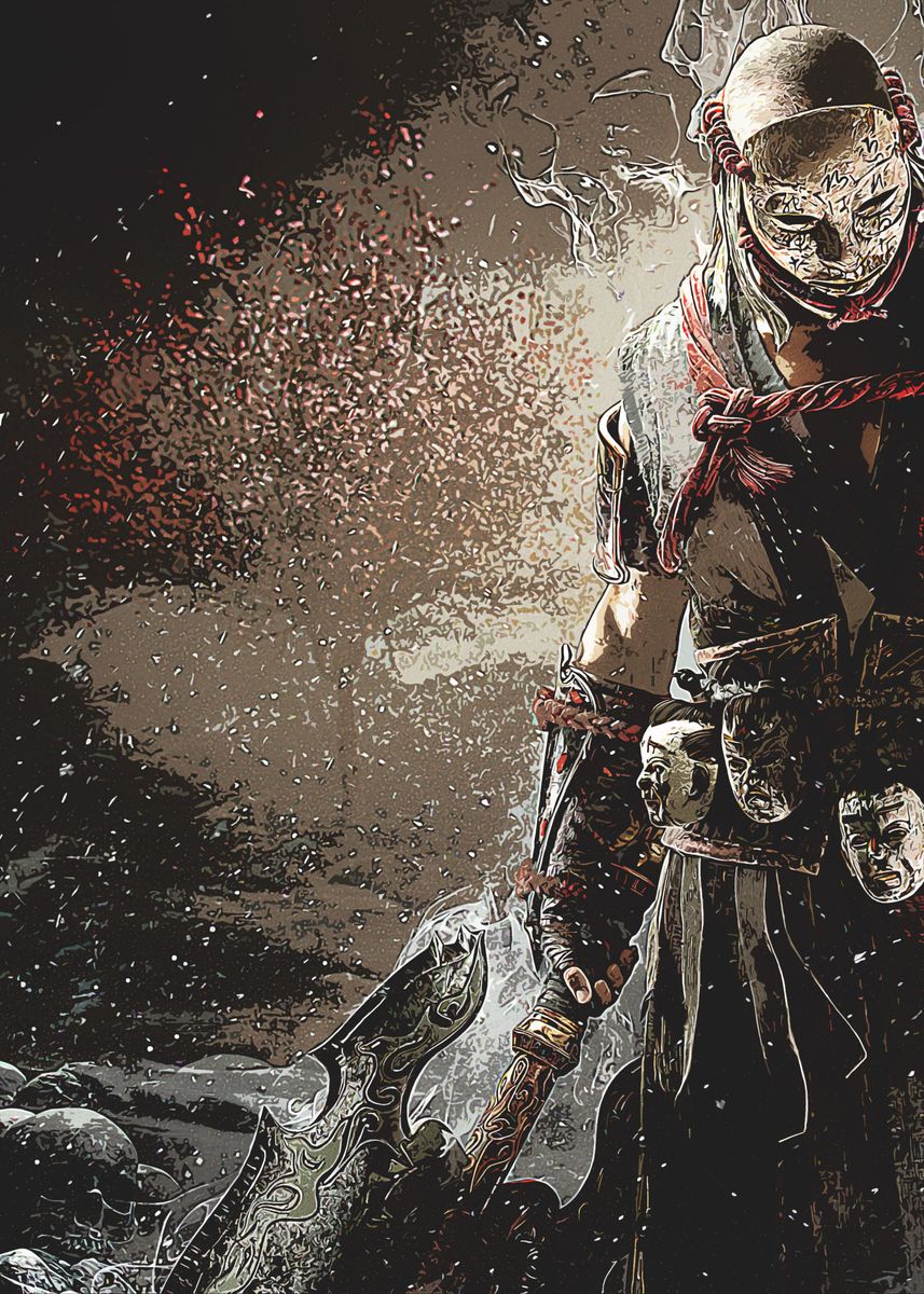 'Hitokiri' Poster, picture, metal print, paint by Rian setiadi | Displate