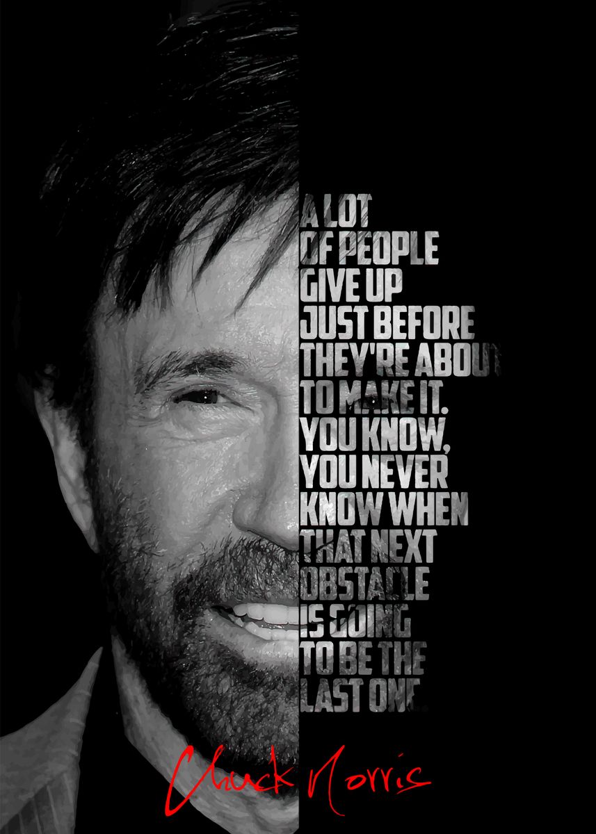 'Chuck Norris ' Poster by BnWDesigner | Displate