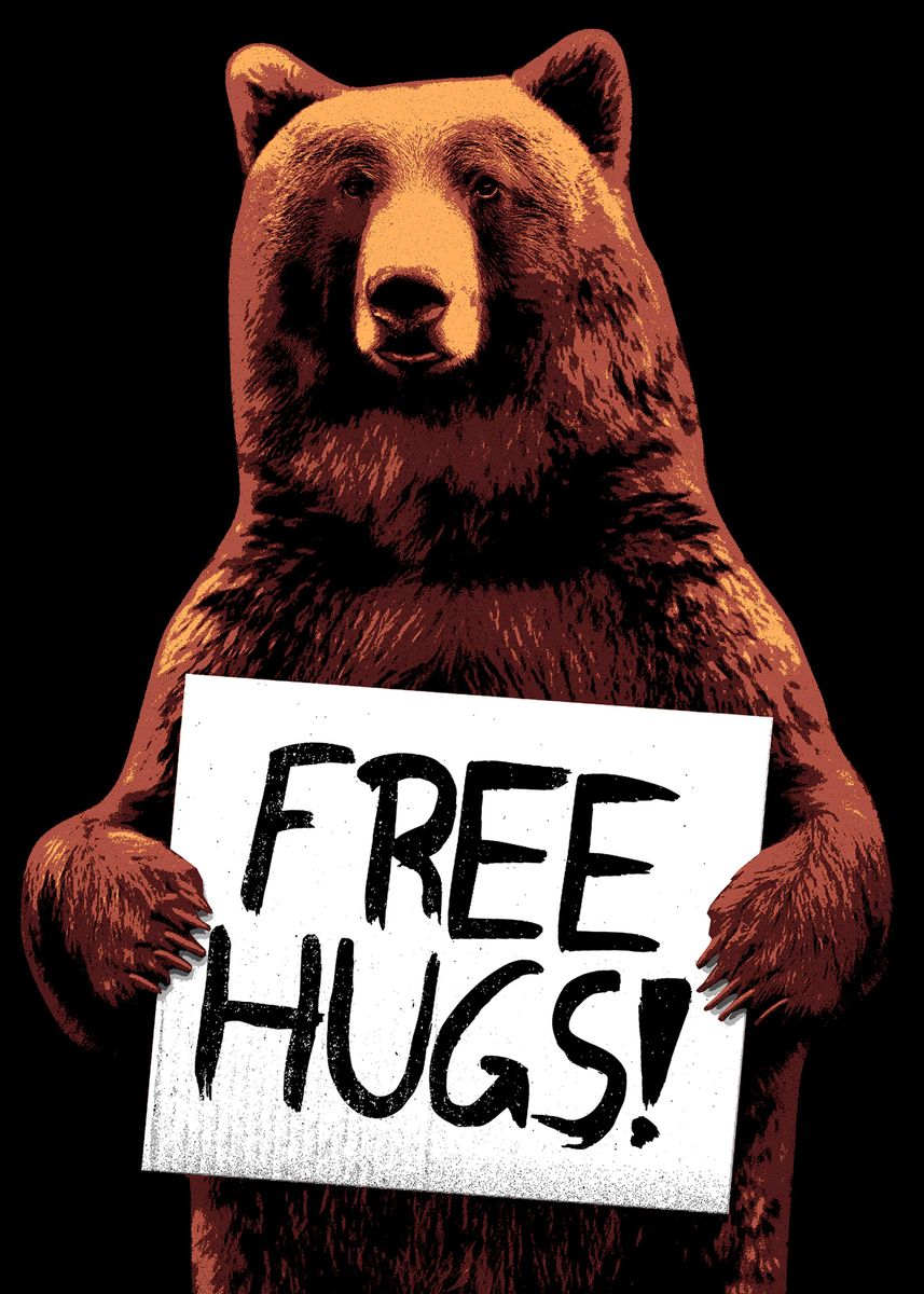 'Free Hugs' Poster, picture, metal print, paint by Mitxel Gonzalez ...