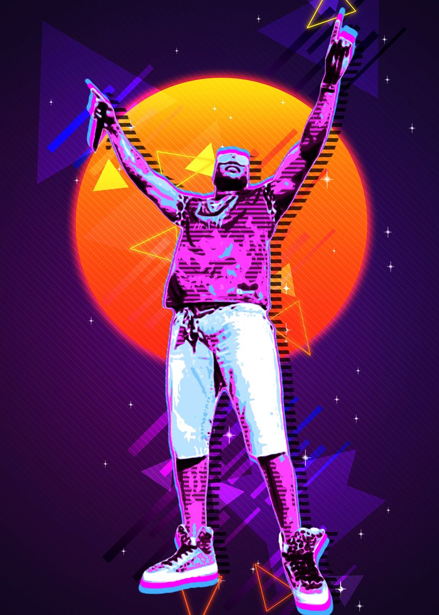 ' Flo Rida' Poster, picture, metal print, paint by Meyers Oconnor ...