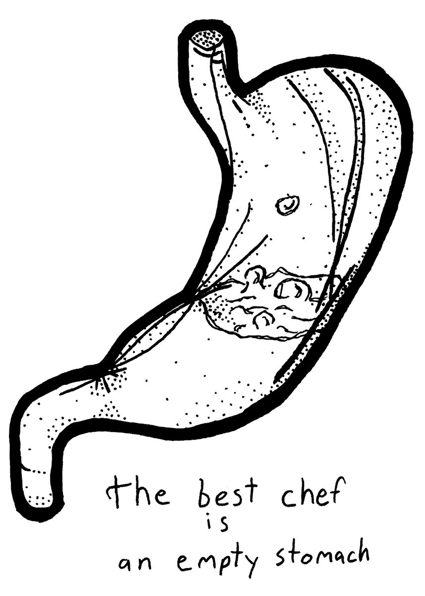 'Best Chef Empty Stomach' Poster by Michael Stewart | Displate