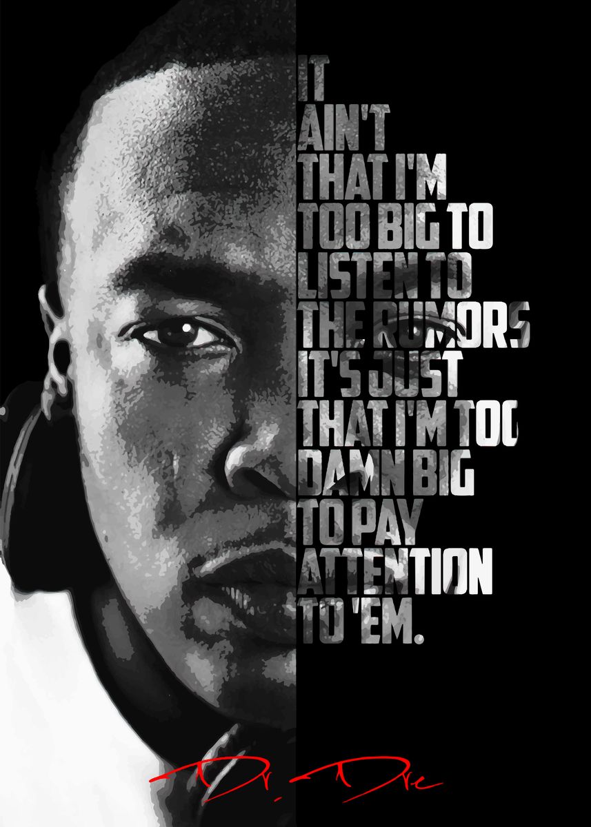 'Dr Dre' Poster by BnWDesigner | Displate