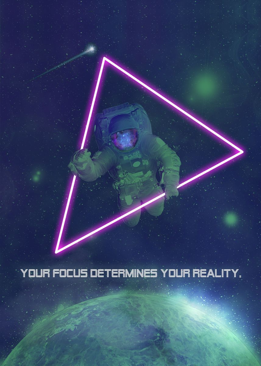'Focus Reality' Poster, picture, metal print, paint by Zach Smith ...