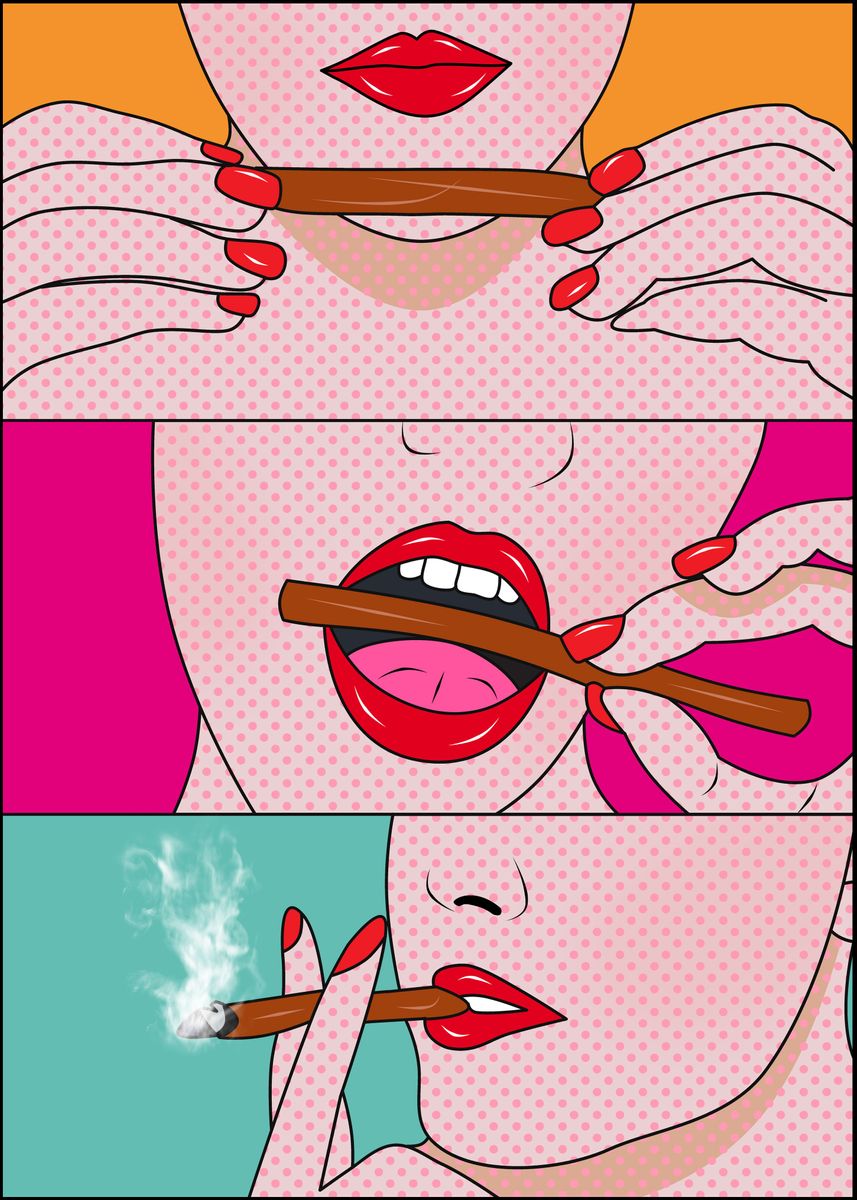 'weed time ' Poster by MARK ASHKENAZI ART | Displate