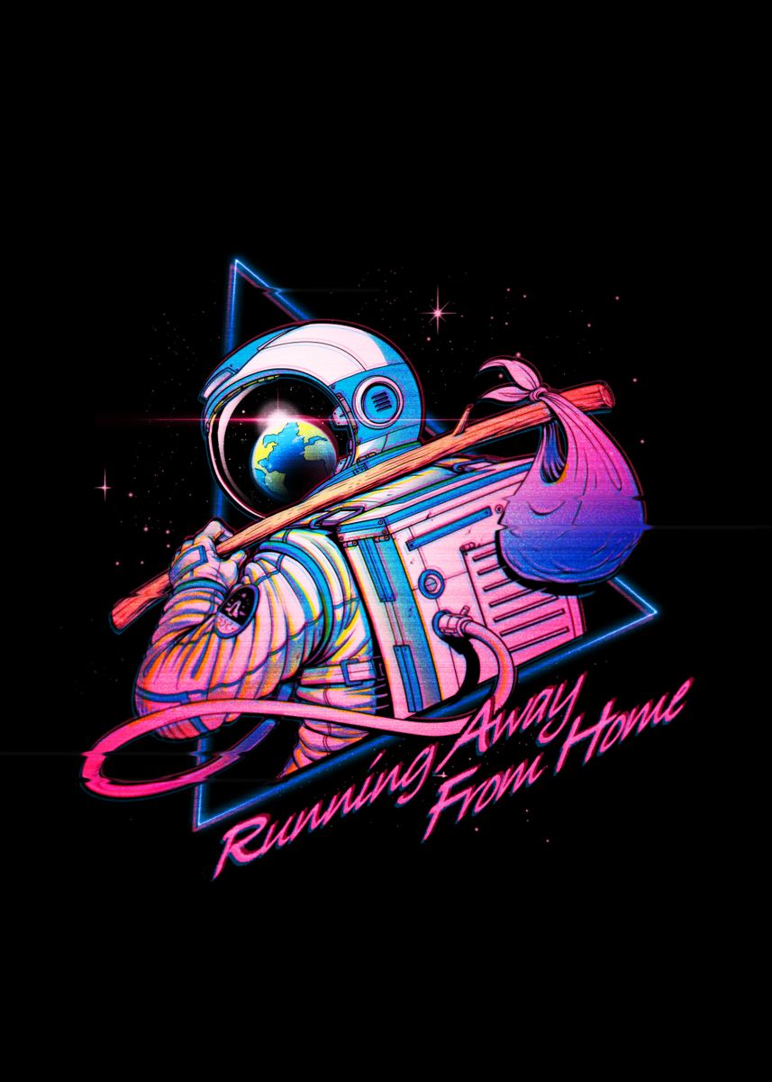 'Running Away From Home' Poster by Tobias Fonseca | Displate