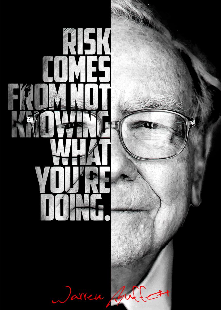 'Warren Buffett' Poster, picture, metal print, paint by BnWDesigner ...