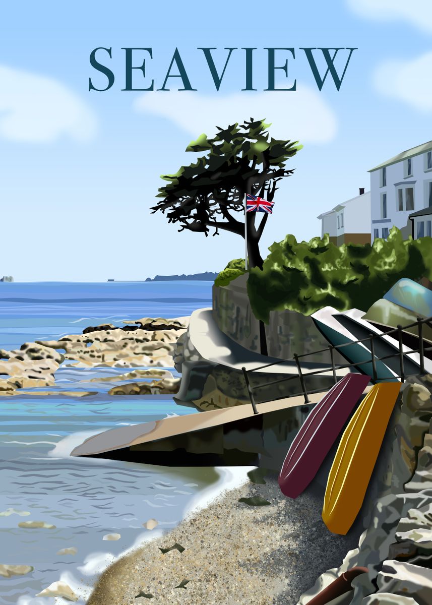 'The Seaview ' Poster, picture, metal print, paint by Edward Torry ...