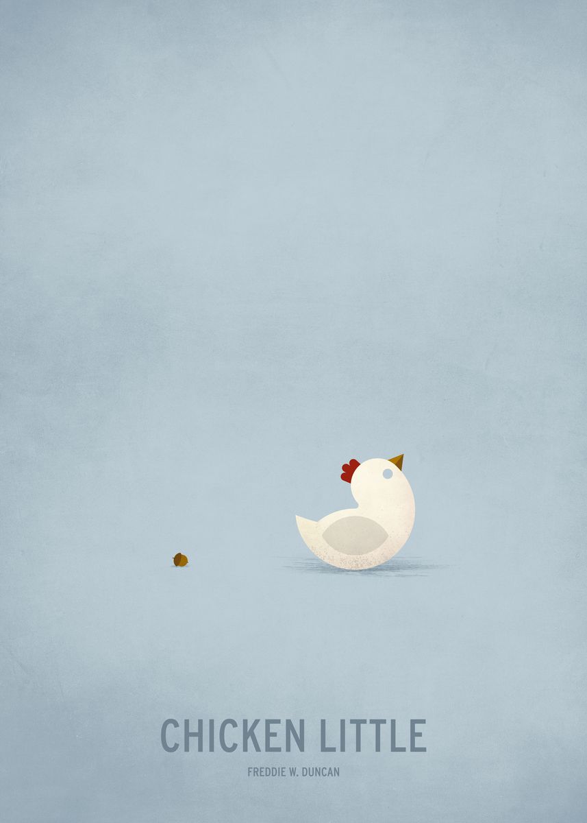 'Chicken Little' Poster, picture, metal print, paint by Christian ...