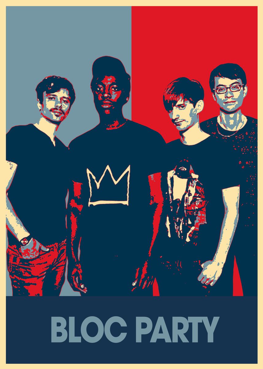 'Bloc Party' Poster, picture, metal print, paint by Cantrell Griffith ...