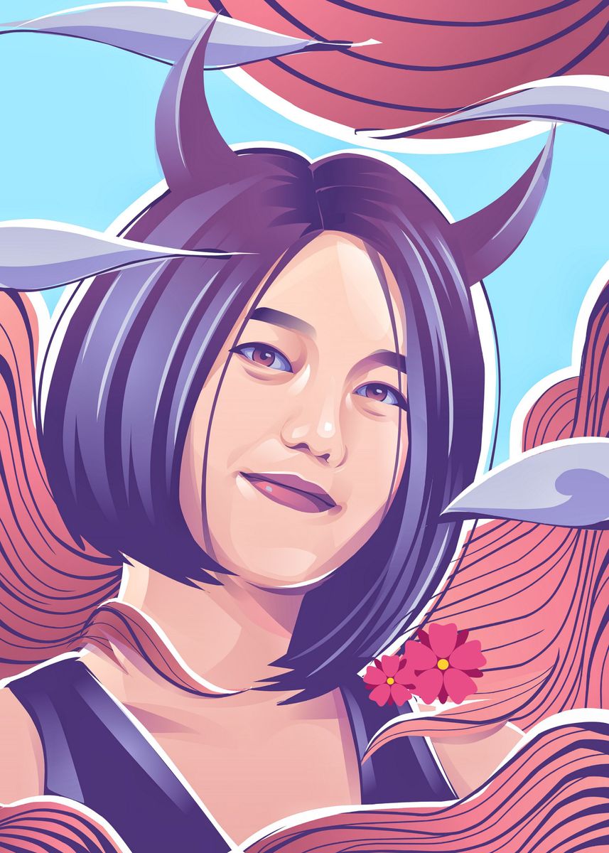 'design modern girls ' Poster by Hafis | Displate