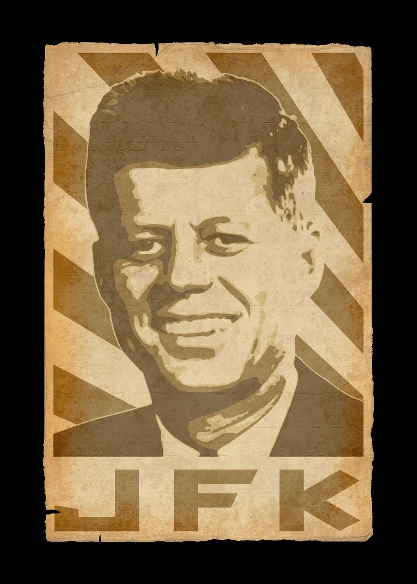 'JFK Vintage' Poster by Filip Hellman | Displate