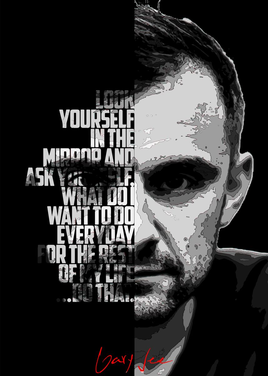'Gary Vee' Poster by BnWDesigner | Displate
