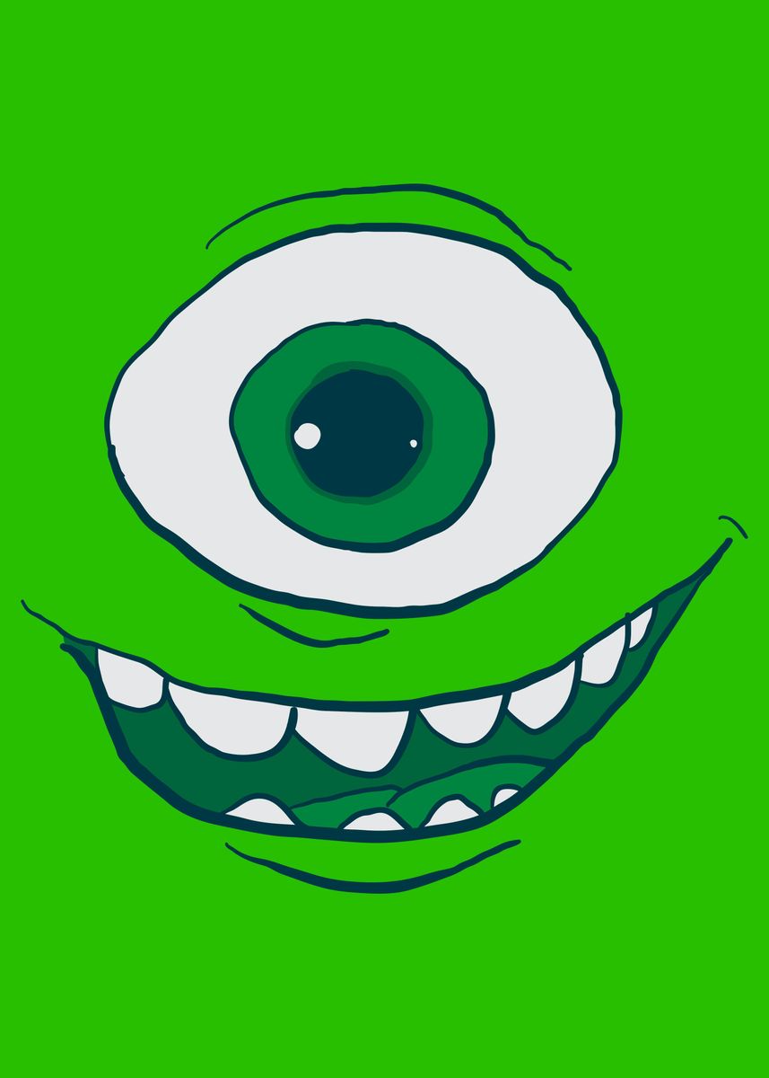 'Monster Face' Poster by Dark Choocoolat | Displate