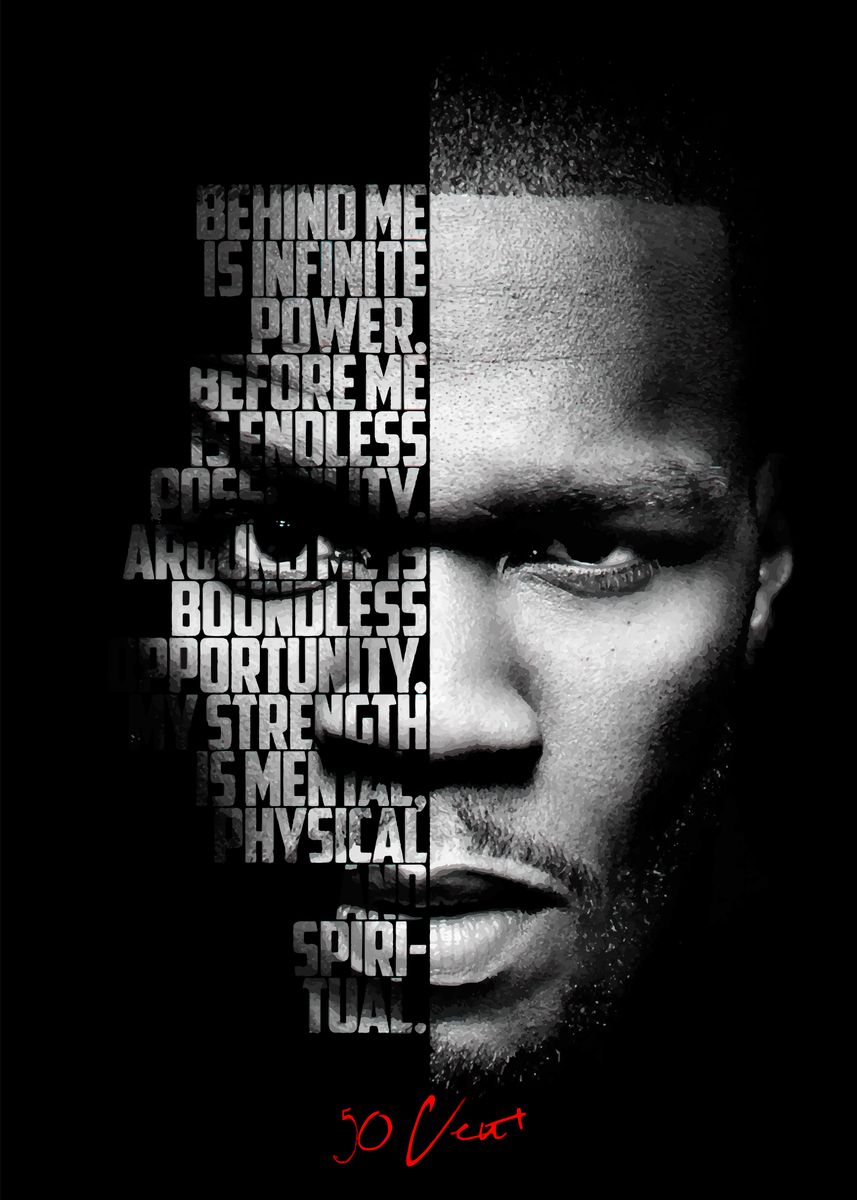'50 Cent ' Poster by BnWDesigner | Displate