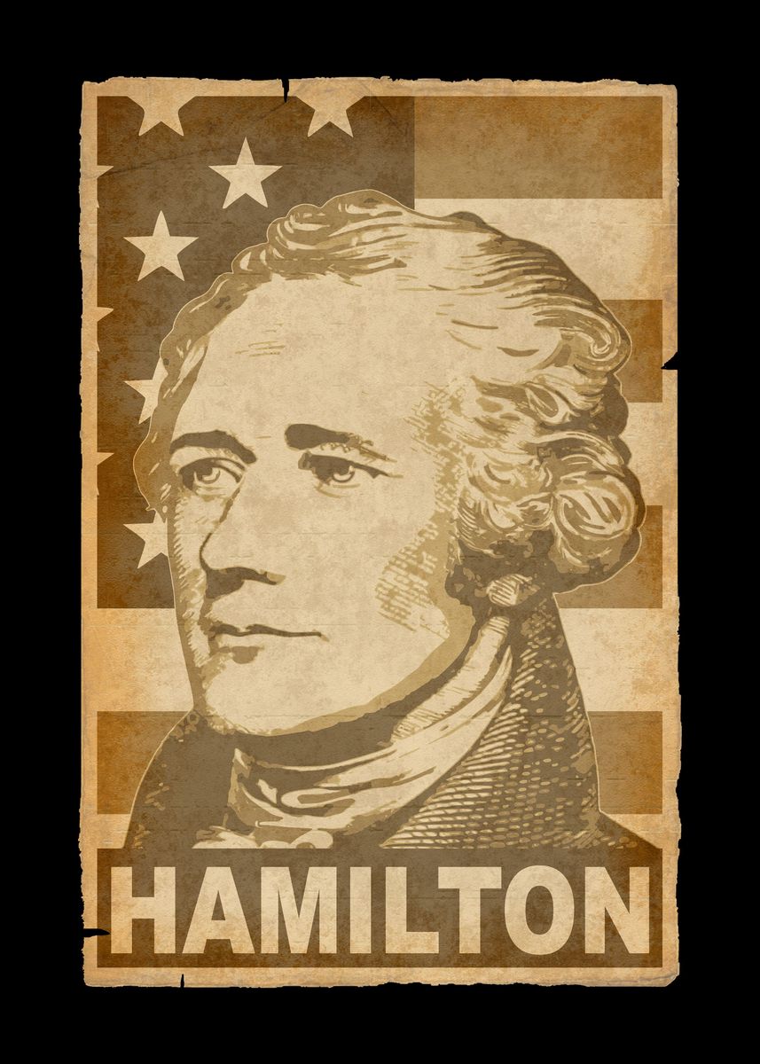 'Alexander Hamilton Vintage' Poster, picture, metal print, paint by ...