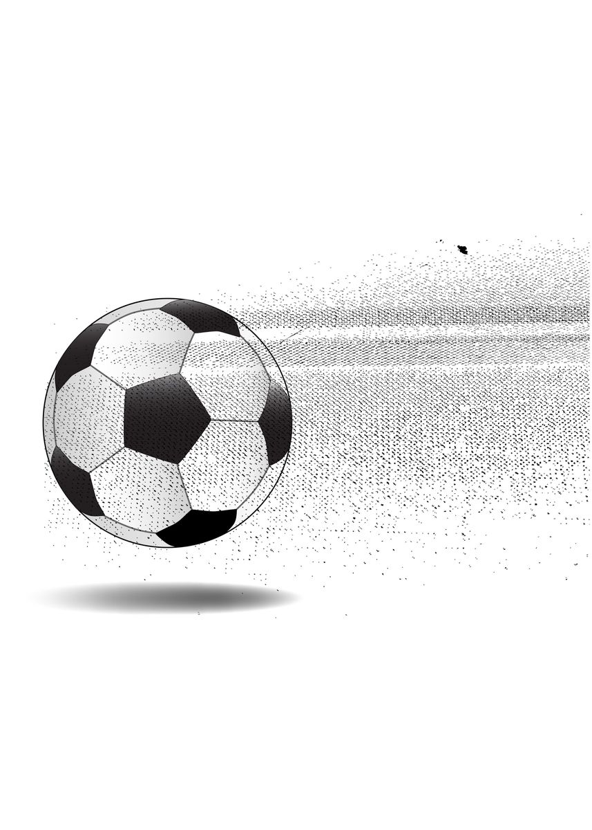 'Moving Football' Poster, picture, metal print, paint by HomeStead ...