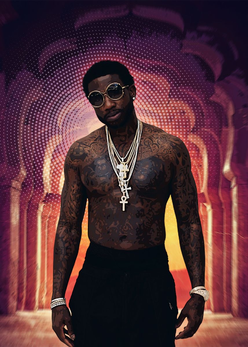 'Gucci Mane' Poster, picture, metal print, paint by Morton Gray | Displate