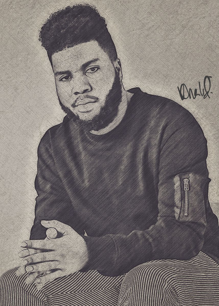'Khalid' Poster, picture, metal print, paint by John Smith | Displate