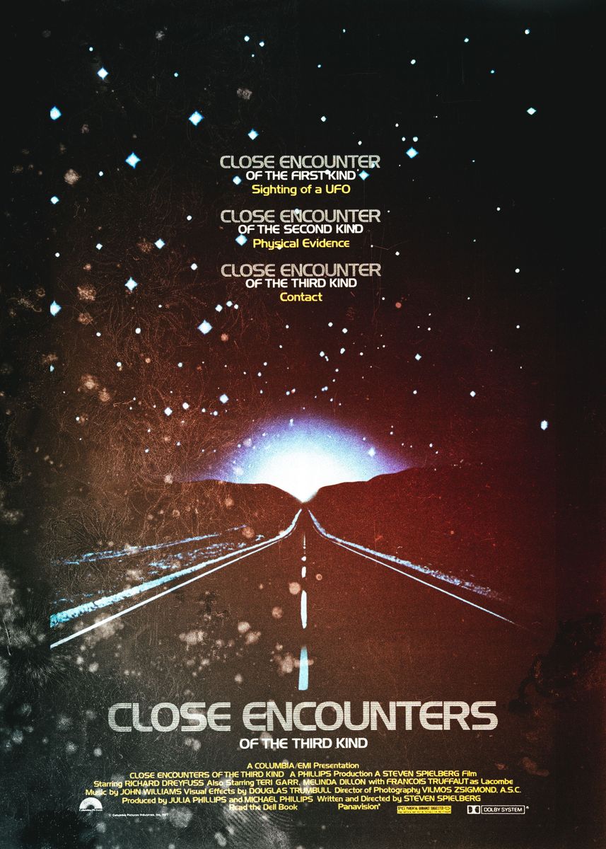 'Close Encounter movie' Poster, picture, metal print, paint by ...