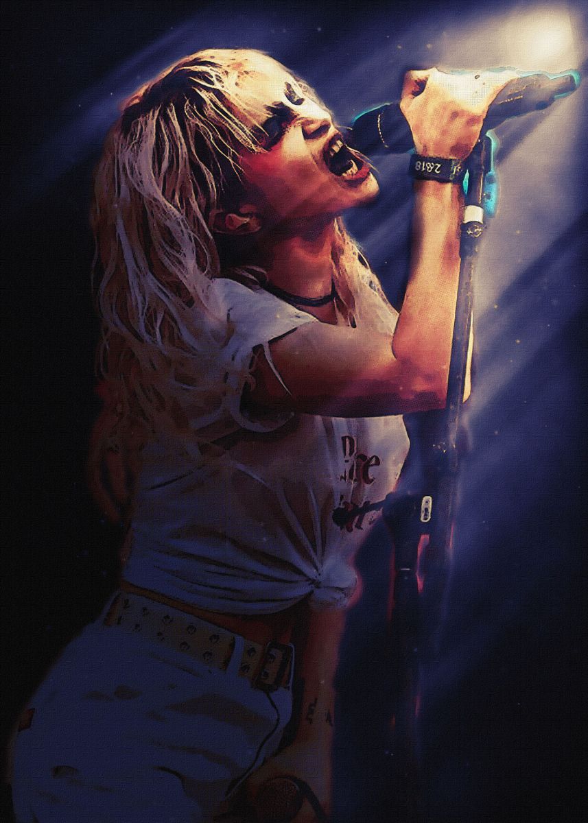 'Superstars Hayley Williams' Poster, picture, metal print, paint by The ...