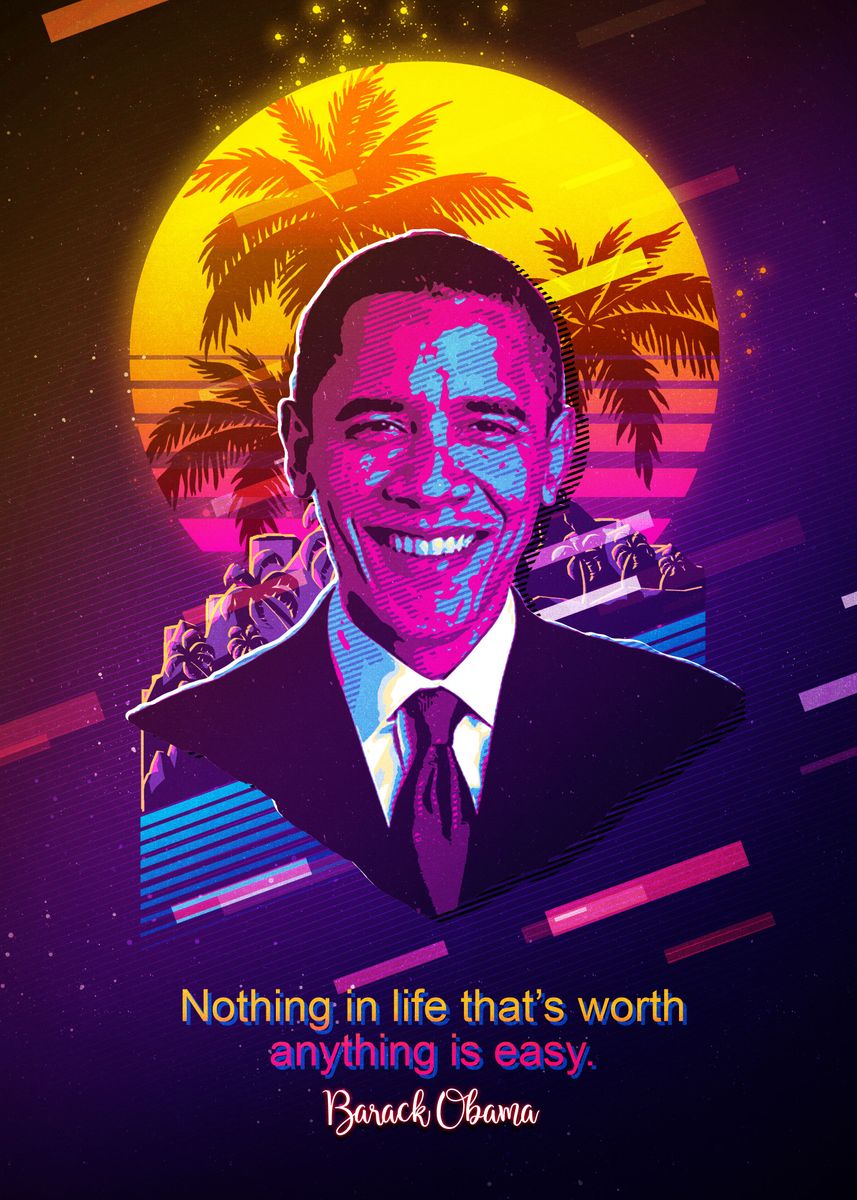 'Barack obama' Poster, picture, metal print, paint by The Poster | Displate