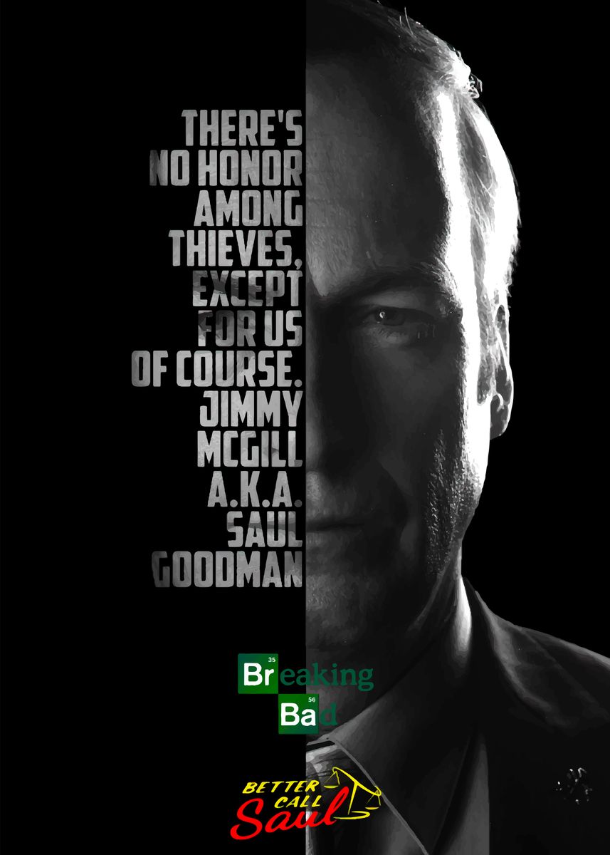 'Saul Goodman' Poster by BnWDesigner | Displate