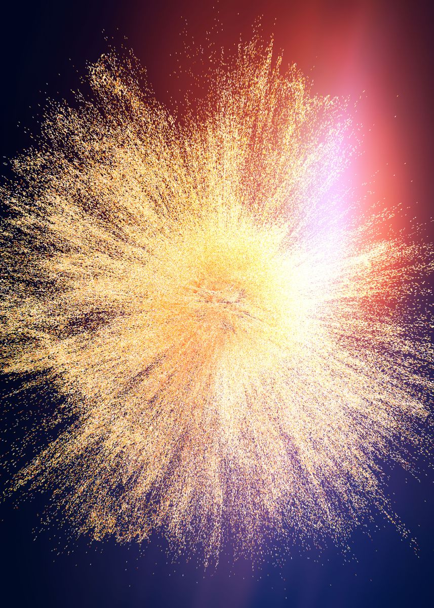 'Powder Sparkle Explosion' Poster, picture, metal print, paint by Evi ...