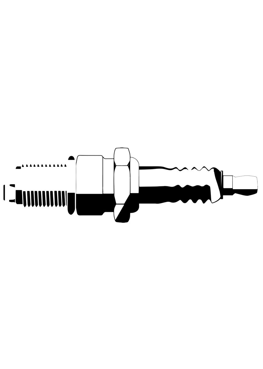 'Auto Spark Plug' Poster by HomeStead Digital | Displate