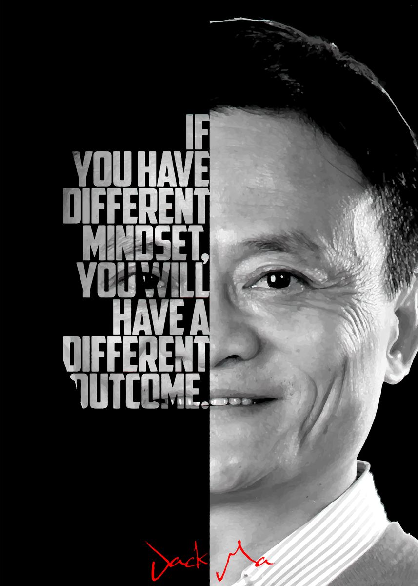 'Jack Ma' Poster, picture, metal print, paint by BnWDesigner | Displate