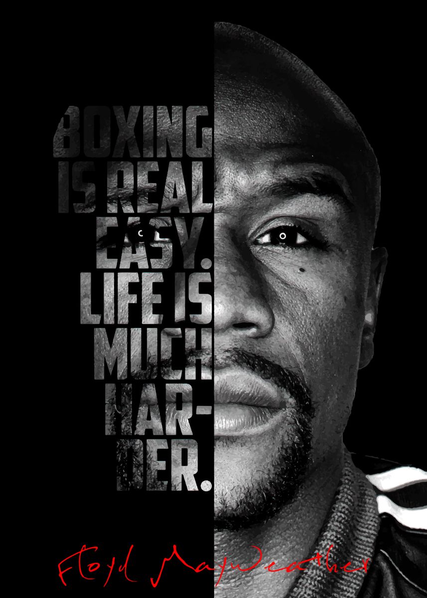 'Floyd Mayweather' Poster by BnWDesigner | Displate