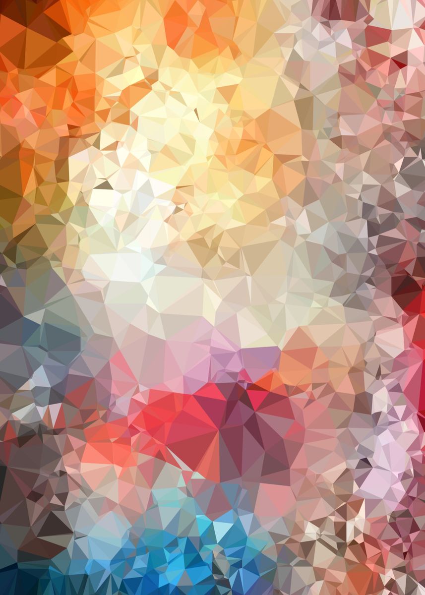 'Colorful Triangle' Poster by Ahmad Muchroni | Displate