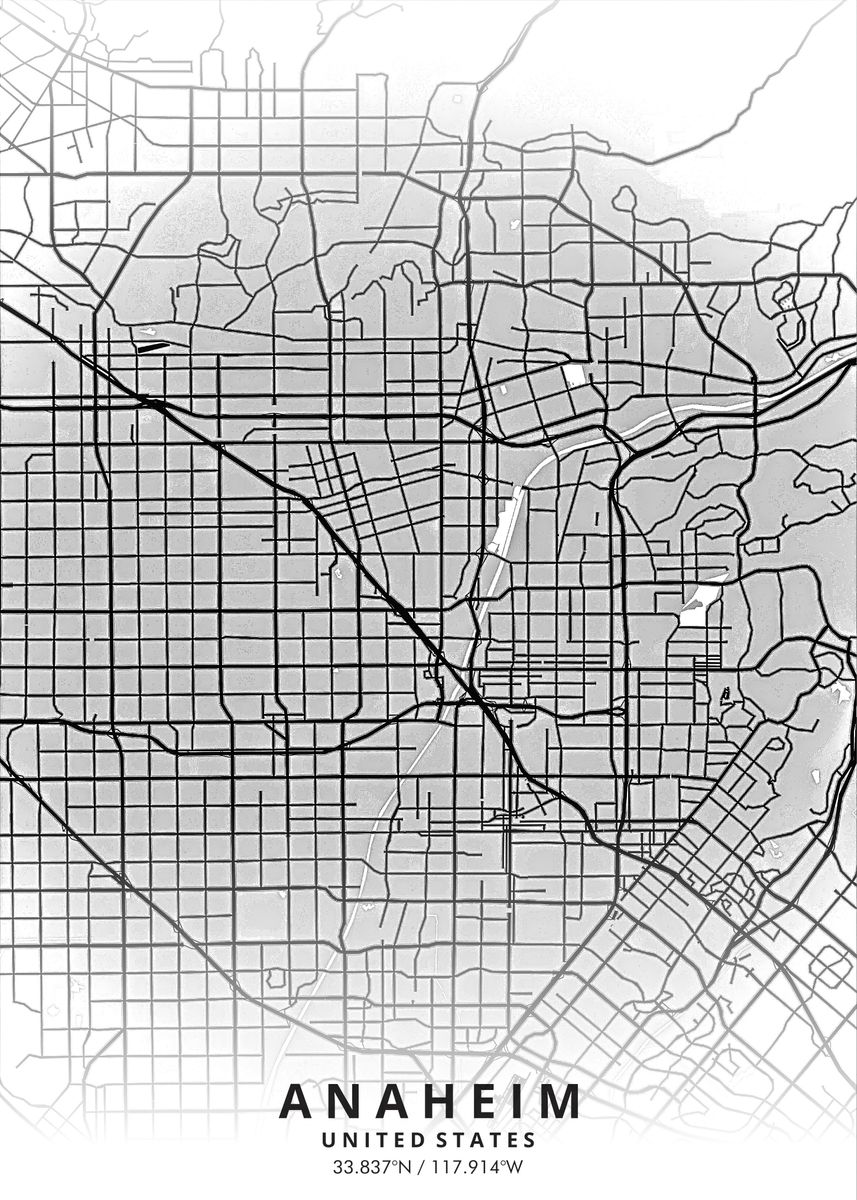 'Anaheim California' Poster by Merah Djoeang | Displate