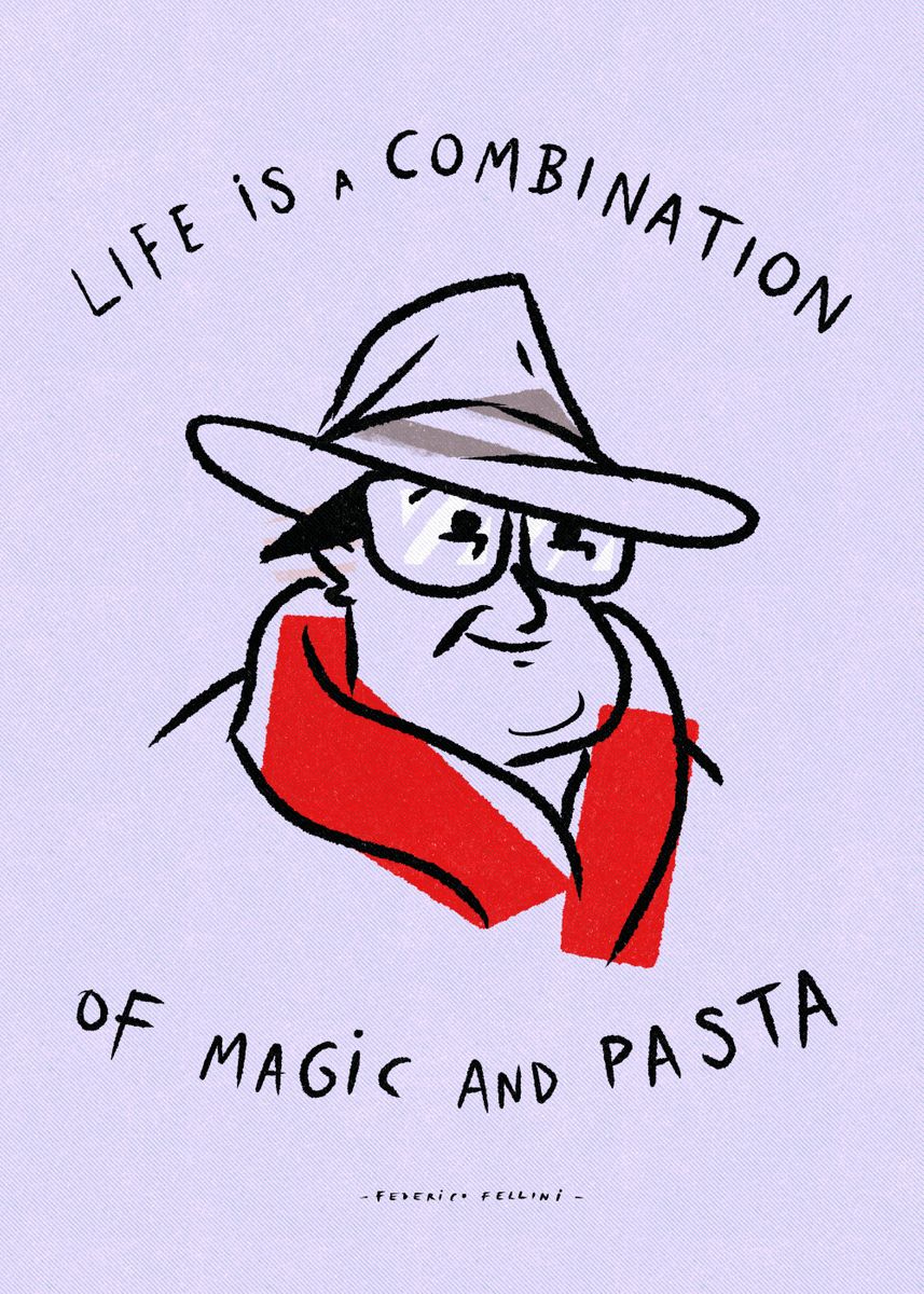 'Fellini' Poster by Mr Jackpots | Displate