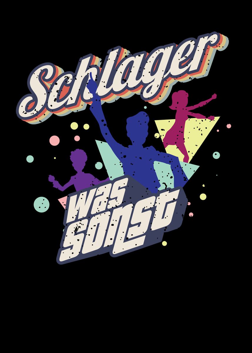 'Schlager Musik' Poster, picture, metal print, paint by Teecher Martin ...