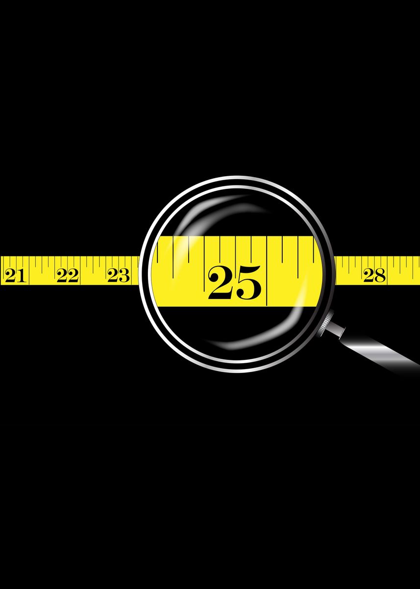 'Tape Measure Border' Poster by HomeStead Digital | Displate